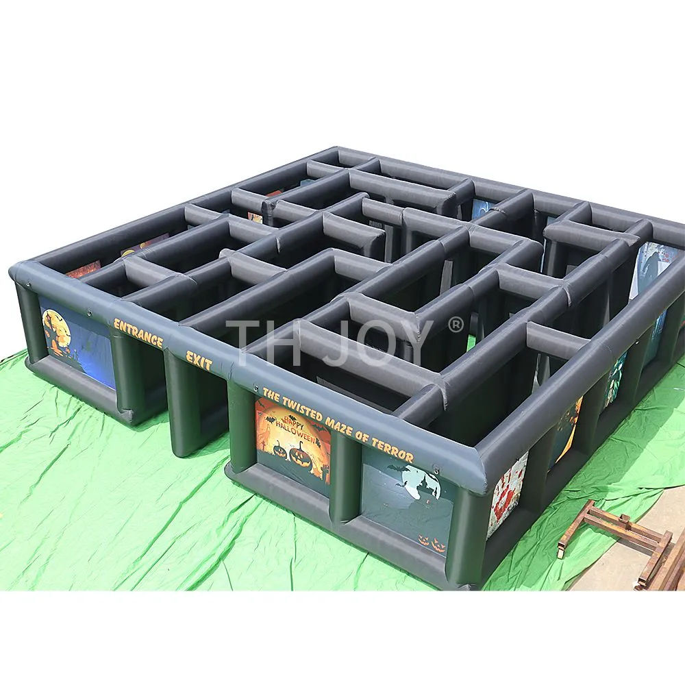 Outdoor Inflatable Haunted House Maze with Blower - Custom Printing ...