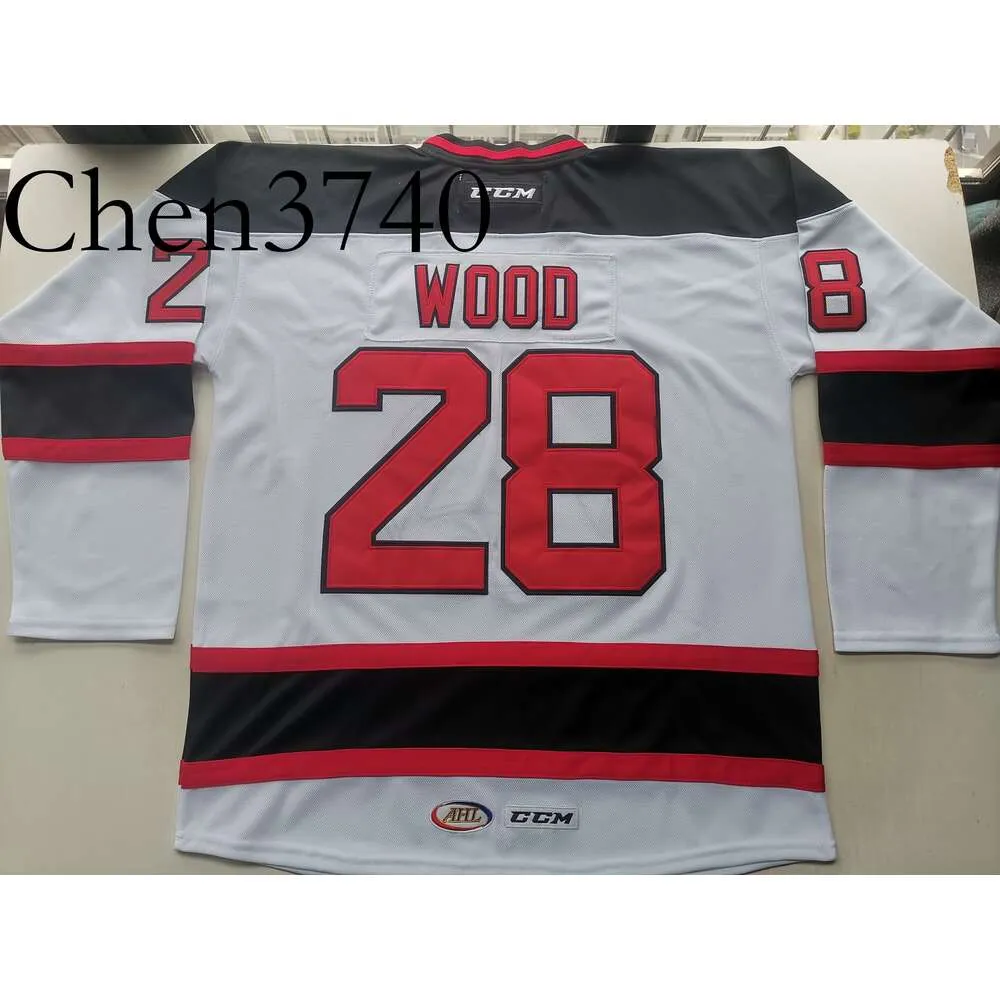 Customizable Hockey Jersey: Lowell Devils & Miles Wood Styles Men ...