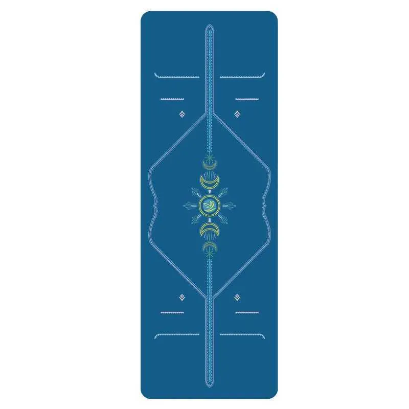 Natural Rubber Yoga Mat with Anti-Slip Base for Home Fitness, Workouts ...