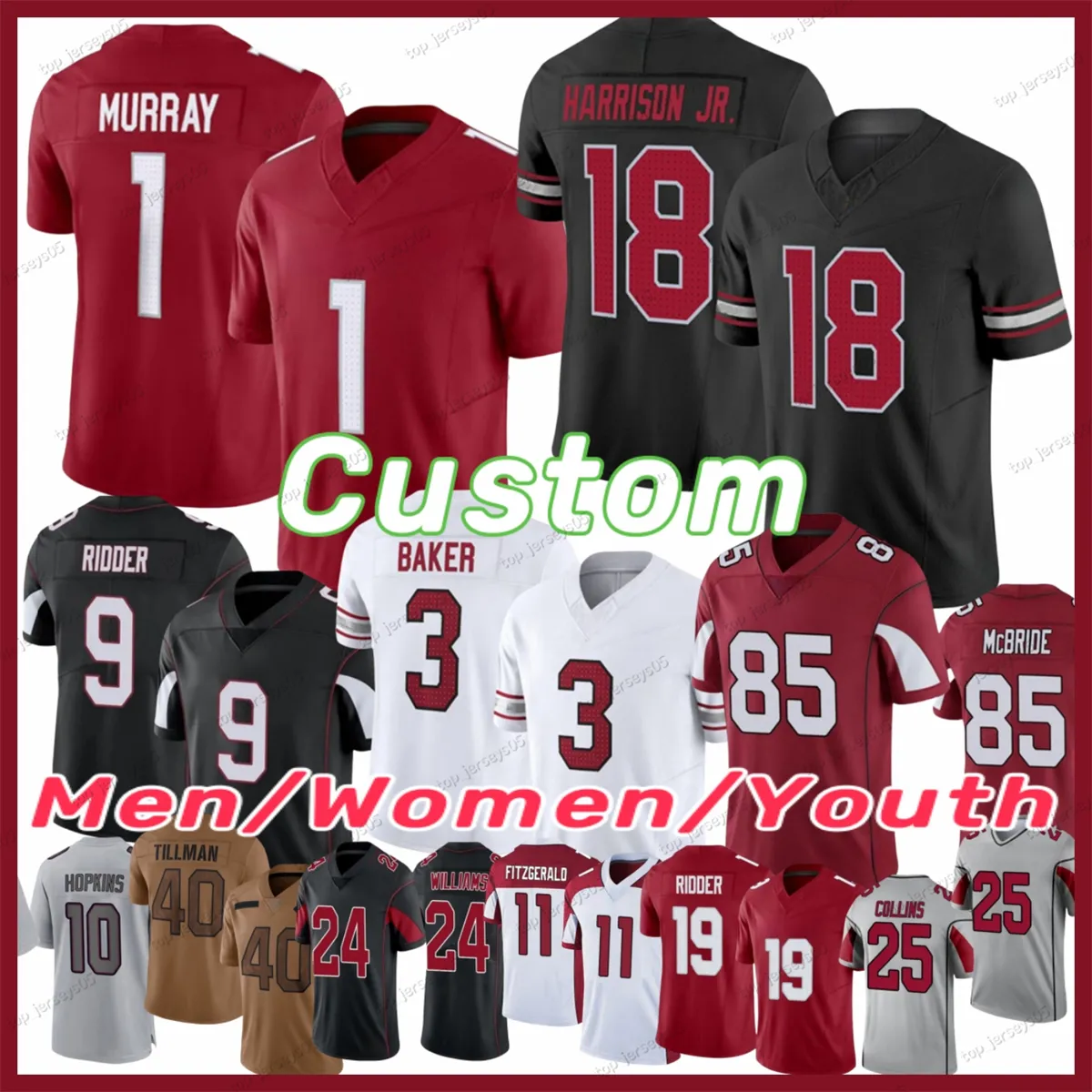 18 Marvin Harrison Jr. Football Jersey Featuring Kyler Murray, Trey ...