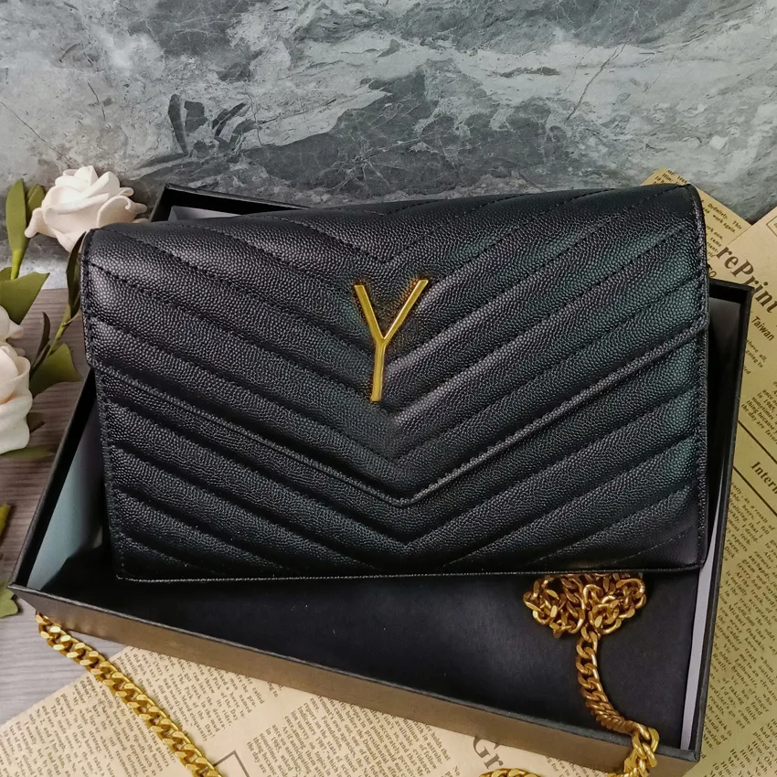 Envelope Style Genuine Leather Handbag with Zipper and Hasp Closure ...