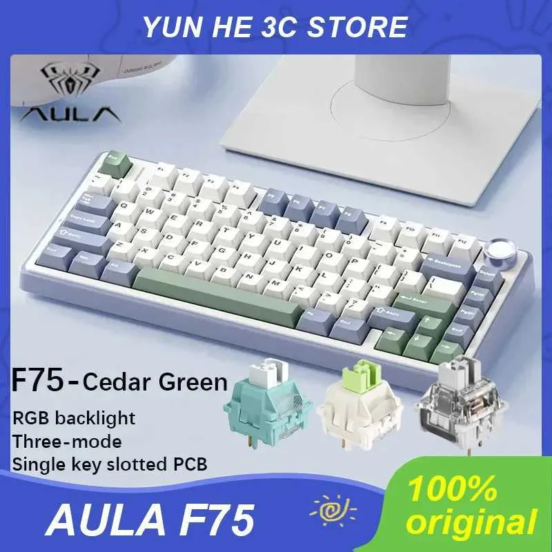 DHgate.com:AULA F75 75% Layout Mechanical Gaming Keyboard, 2.4G ...
