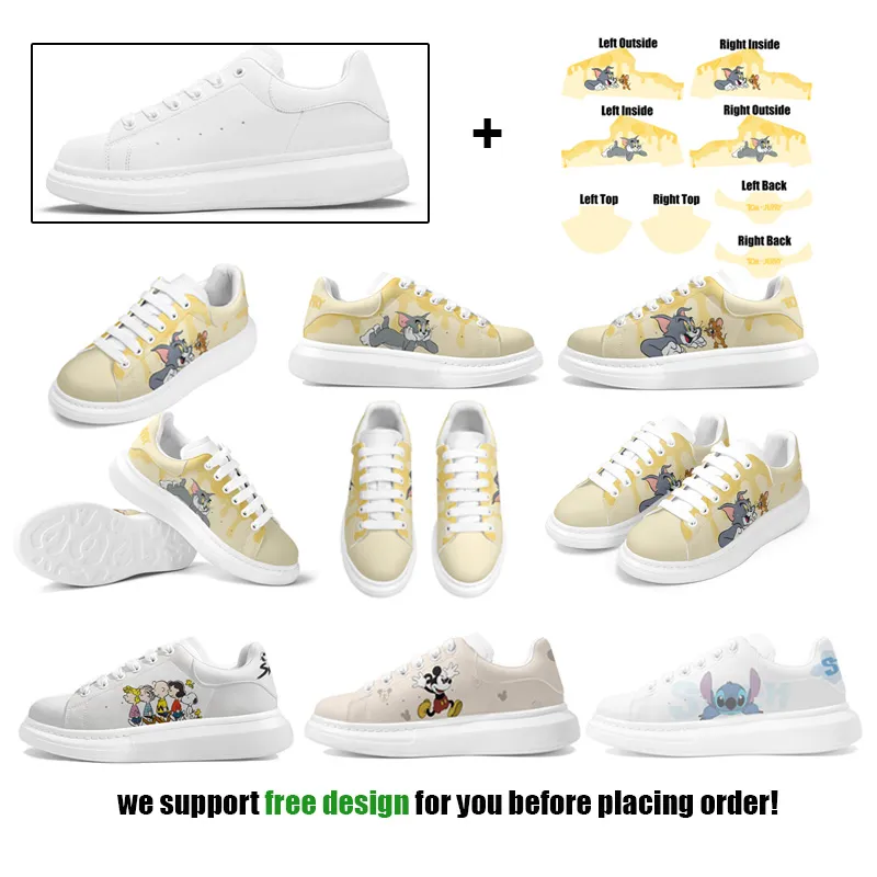 Custom White Shoes: Personalized Sneakers with DIY Logo & Childhood ...