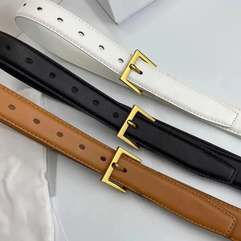 Designer Genuine Leather Belts For Women And Men Narrow Skinny Casual ...