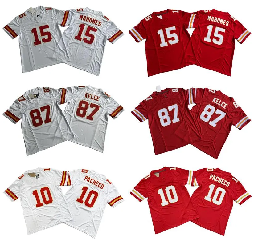 Stitched American Football Uniform Featuring Patrick Mahomes, Travis ...