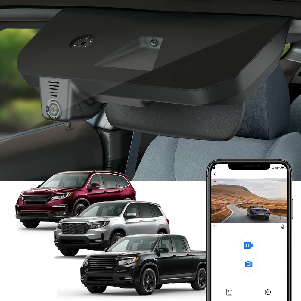 4K DVR Wireless Dashcam For Cars For Honda Ridgeline, Pilot, Passport ...