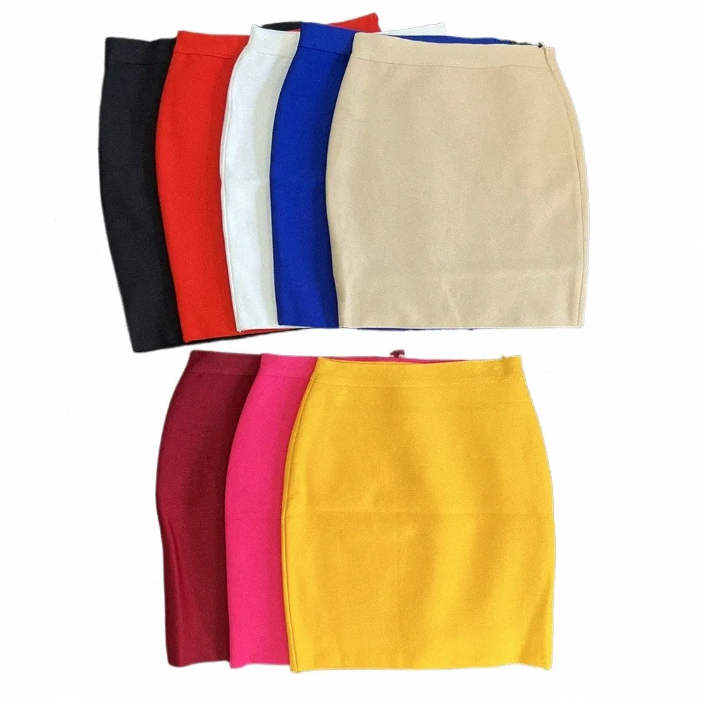 Sexy 40cm Candy Color Mini Bodyc Bandage High Waisted Pencil Skirt For ...