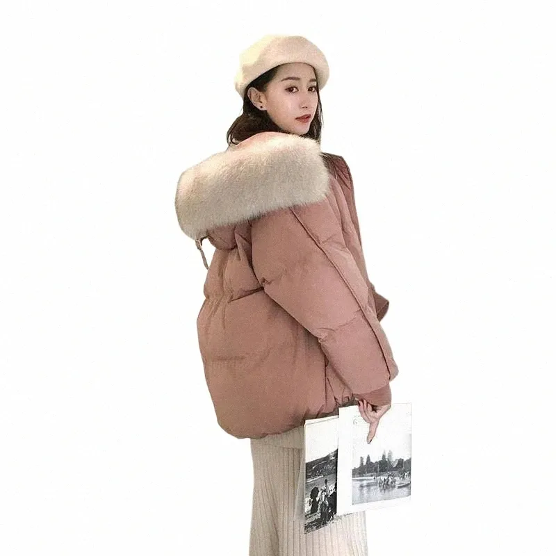 Casual Fi Warm Short Parka Women Full Sleeve Padded Jacket Pockets ...