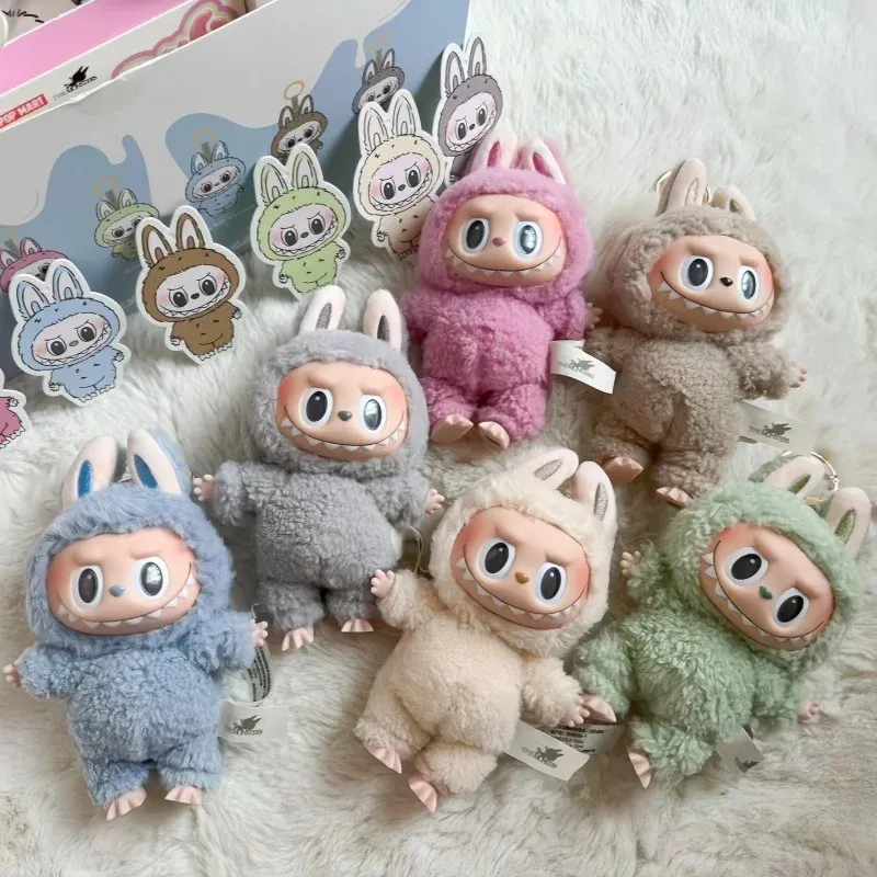 Cute Labubu The Monsters Box Toys Cardiac Macaron Kawaii Blind Bag ...