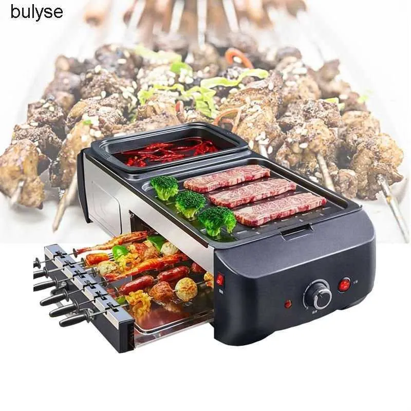 DHgate.com:Electric Grill Hot Pot Barbecue Machine, 1800W Household BBQ ...