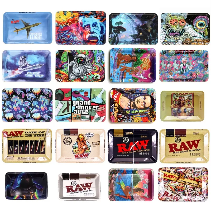 Cartoon Rolling Tray 50 Styles, 180x125mm, Handroller Raw Rolling ...