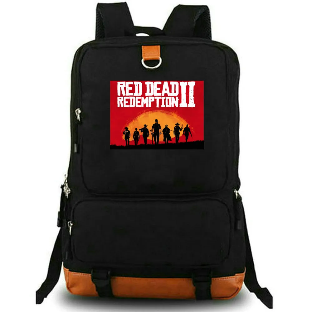 Red Dead Redemption canvas backpack daypack with printed design for ...