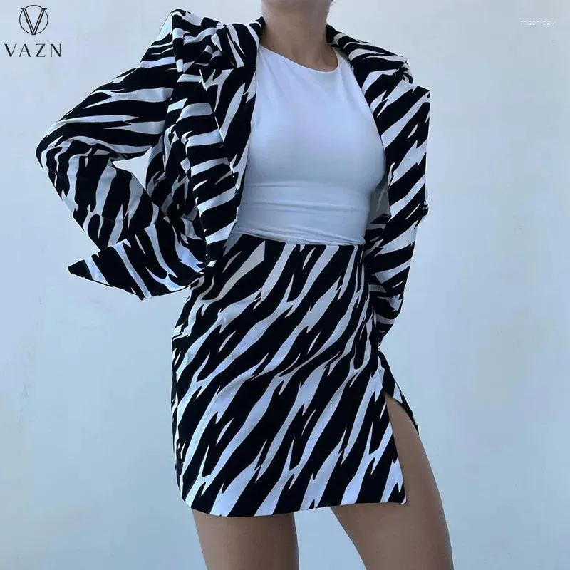 VAZN 2024 Autumn Patchwork Striped Office Wrap Dress Set Full Sleeve ... VAZN 2024 Autumn Patchwork Striped Office Wrap Dress Set Full Sleeve ...