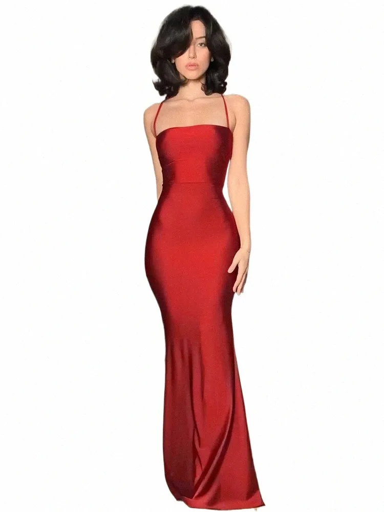 Hugcitar 2024 Spring Solid Slip Backl Satin Maxi Slip Dress With Draped ... Hugcitar 2024 Spring Solid Slip Backl Satin Maxi Slip Dress With Draped ...