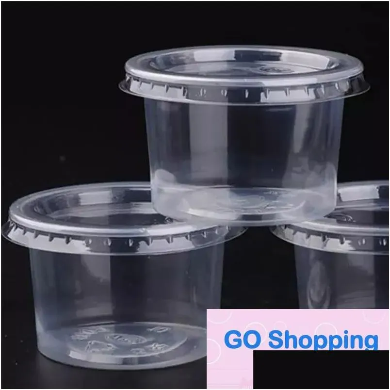 Small Disposable Food Containers with Lids - Portion Cups for Jello ...