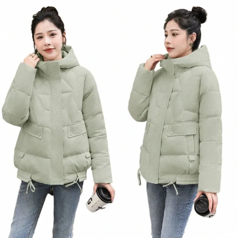 2023 Korean Winter Parka For Women Hooded Parka, Loose Fit, Thick Down ...