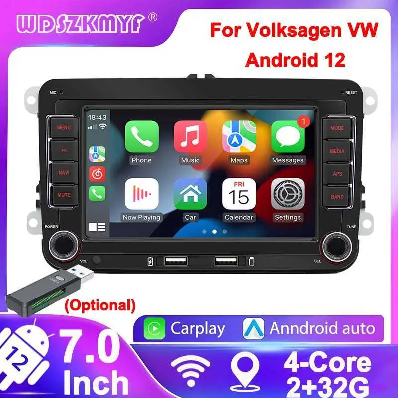 7 Inch Android 12 Car Stereo - Fits Golf 5, Touran, Passat B6, Jetta 6 ...