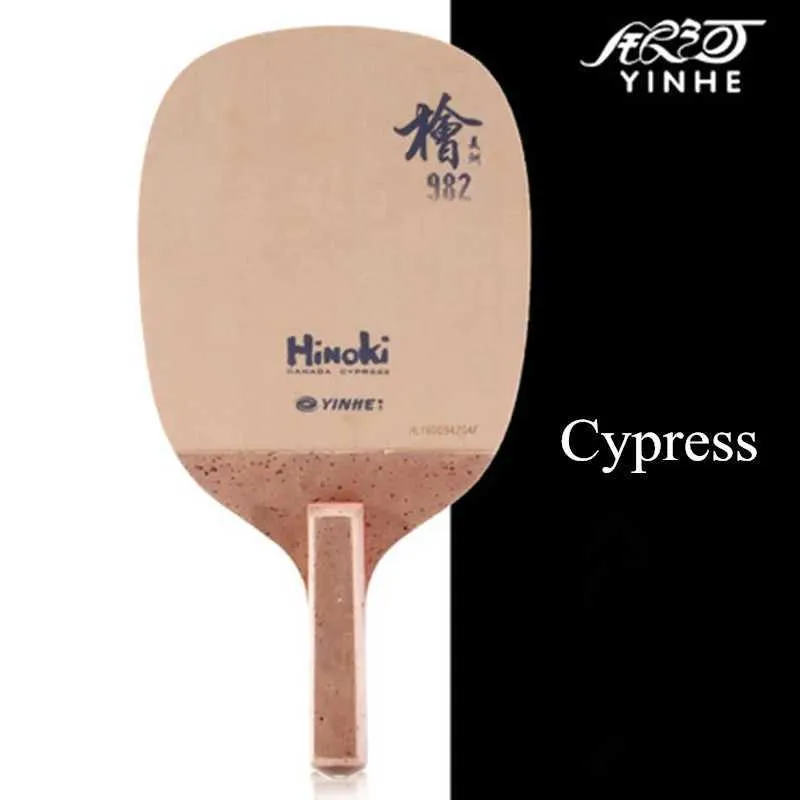YINHE 982 HINOKI: 1-Ply Solid Hinoki Table Tennis Blade for Pro Penhold ...