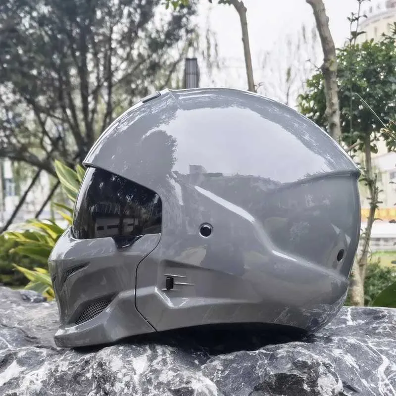 DOT-Approved Full-Face Motorcycle Helmet with Detachable Chin Bar for ...