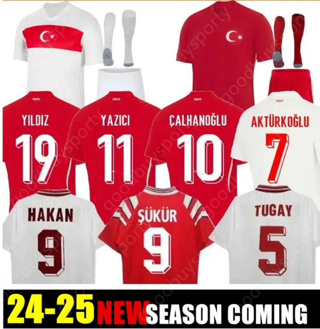 Turkey Soccer Jersey 1996 Retro National Team - Demir, Kokcu ...