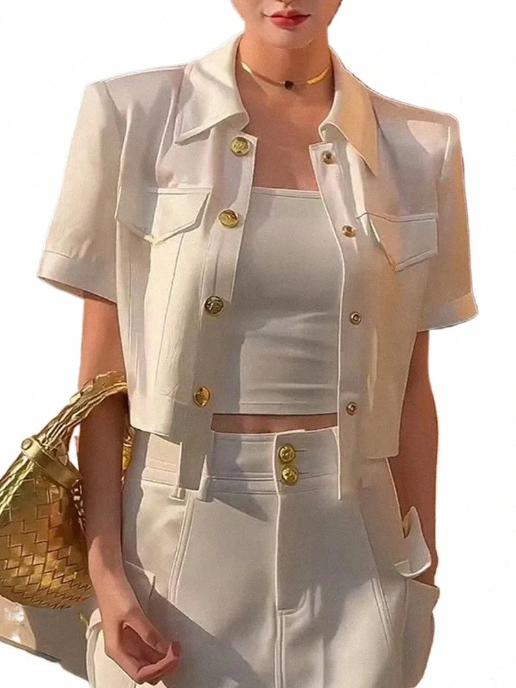 DHgate.com:Womens Unique Satin Crop Jacket with Metal Buckle: Stylish ...