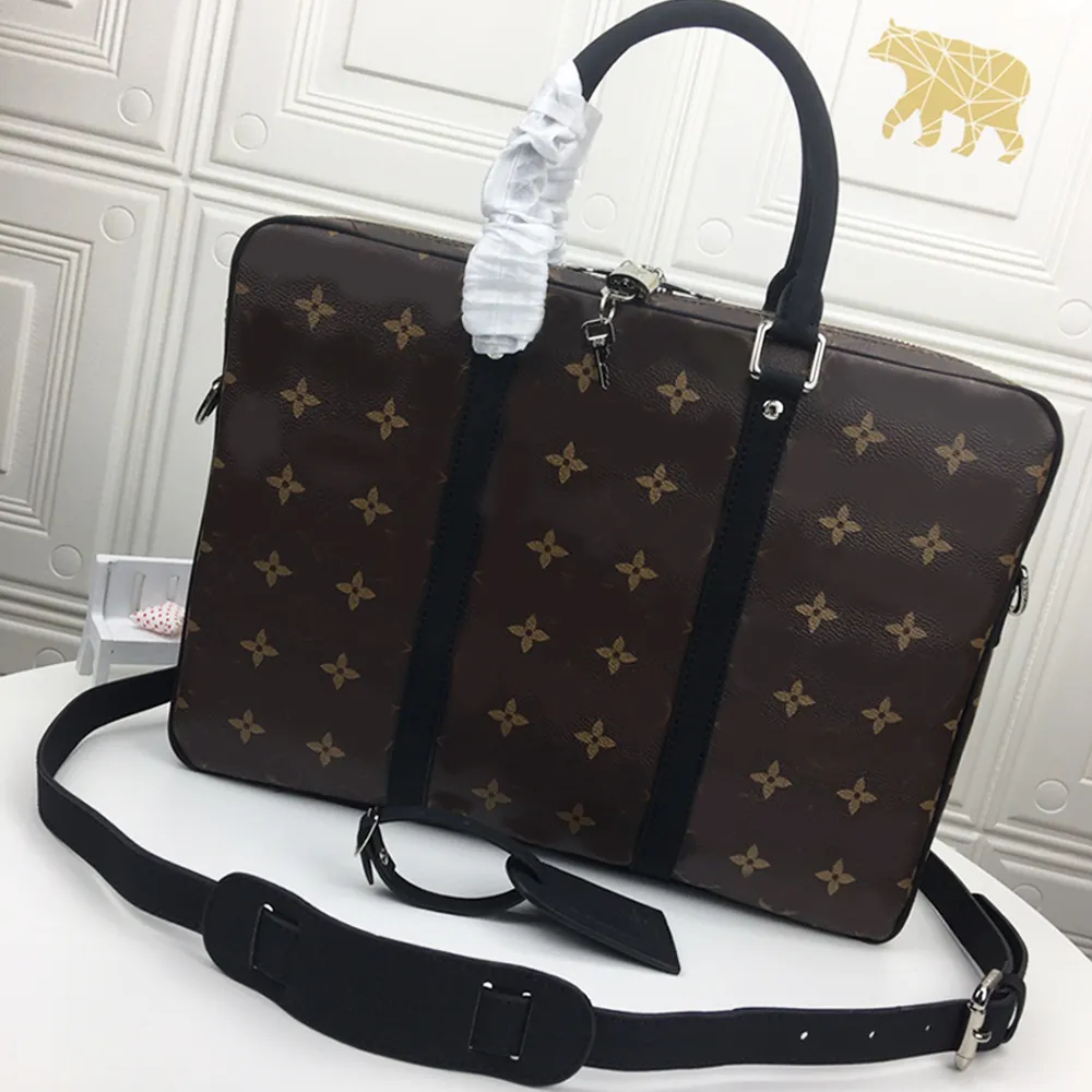 Black Leather Briefcase Mens Laptop Backpack, Italy Cowhide Business ...