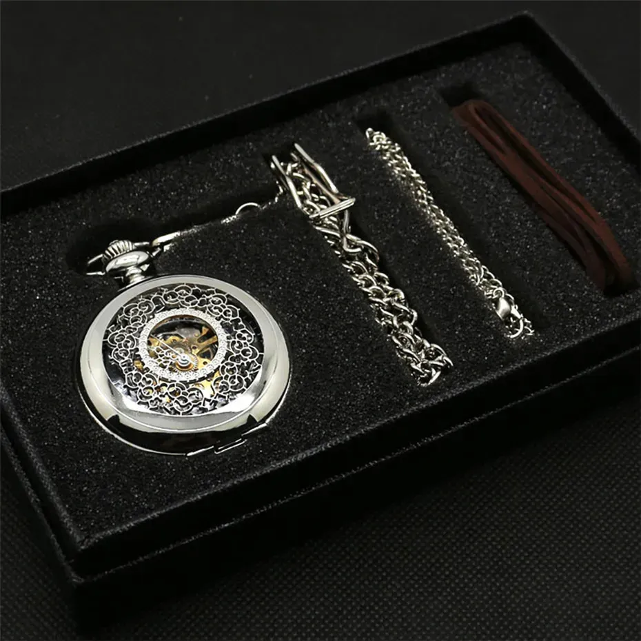 Mens Pendant Watch Mechanical Pocket Watch: Antique Style Hand Winding ...