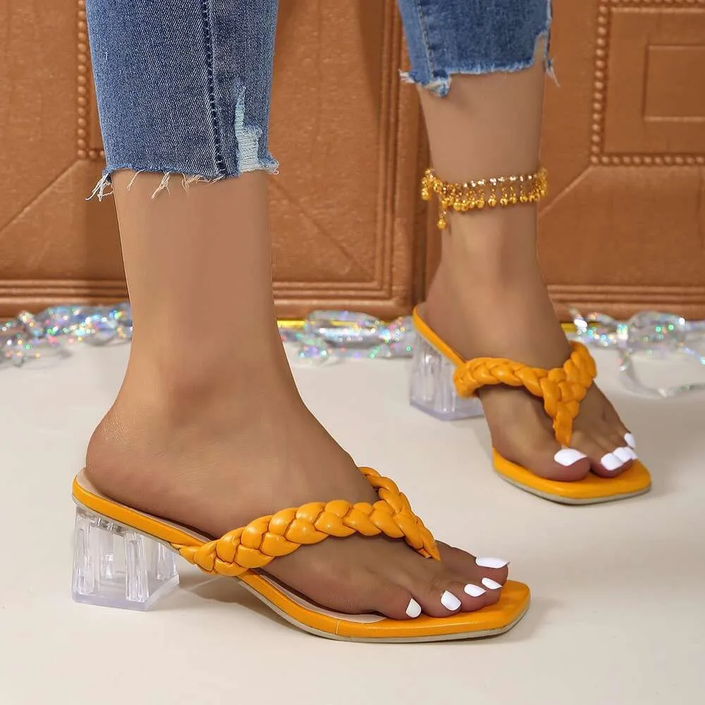 Bulk Braided Band Flip Flop Slides For Women Casual Summer Vionic Shoes ...