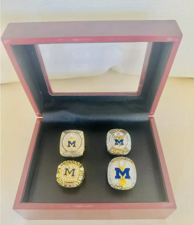 DHgate.com:4pcs Michigan Wolverines Ring Set Big Ten Championship ...