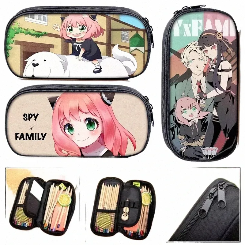 Spy X Family Anime Manga Case Pencil Case Carto Character Anya Smug Pen ...
