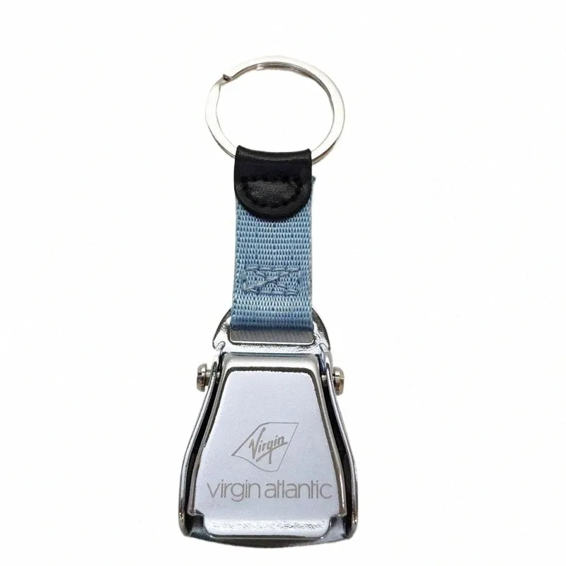 Virgin Atlantic Airways Shiny Finish Airplane Seat Belt Buckle Keychain ...