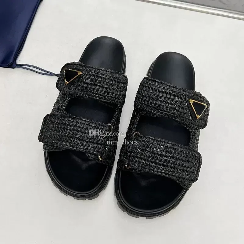 Designer Slide Sandals Womens: Woven Platform Summer... From Mmyshoes ...