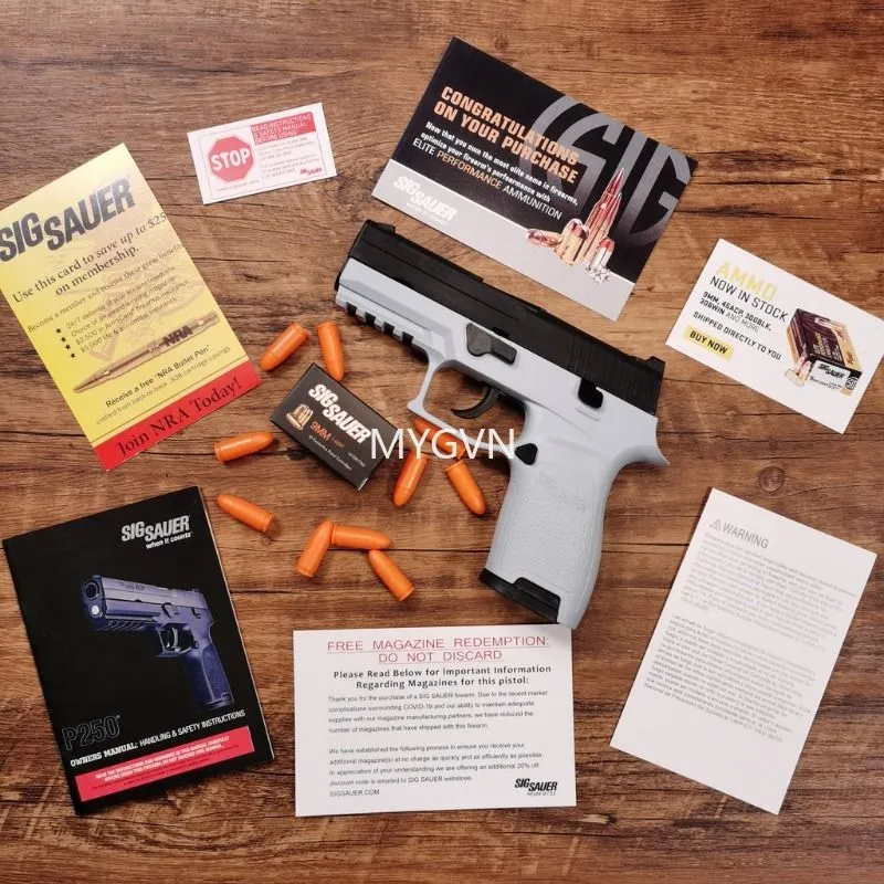 Slg Sauer P250 Shell Ejecting Model Soft Bullets Ejected Manual Can Not ...