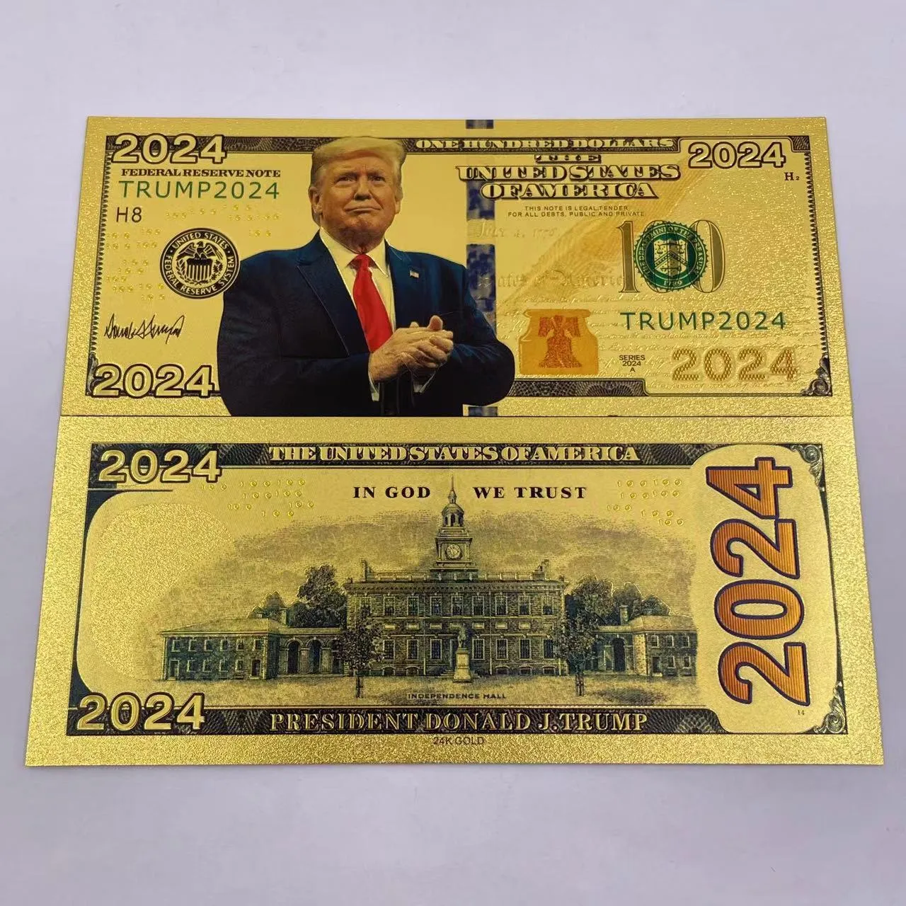 2024 American Trump Plastic Gold Foil Banknote Style Collection ...
