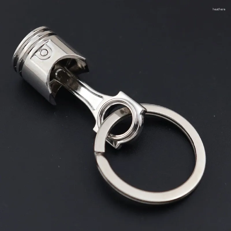 Large Engine Piston Metal Quarter Holder Keychain Creative Gift For Men ...