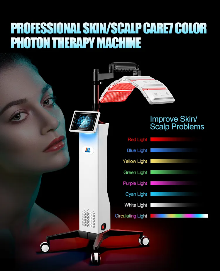 2026 PDT Photodynamic Therapy Skin Care Machine with 7 LED Colors for ...