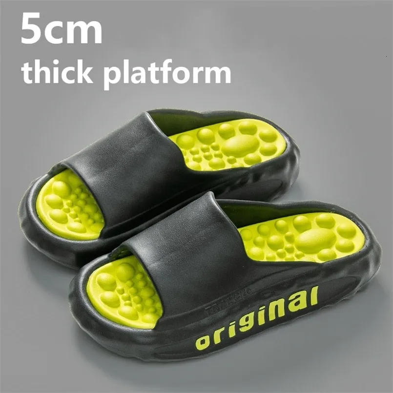 5cm Platform Eva Slides Sandals, Massage Slippers for Men, Outdoor ...