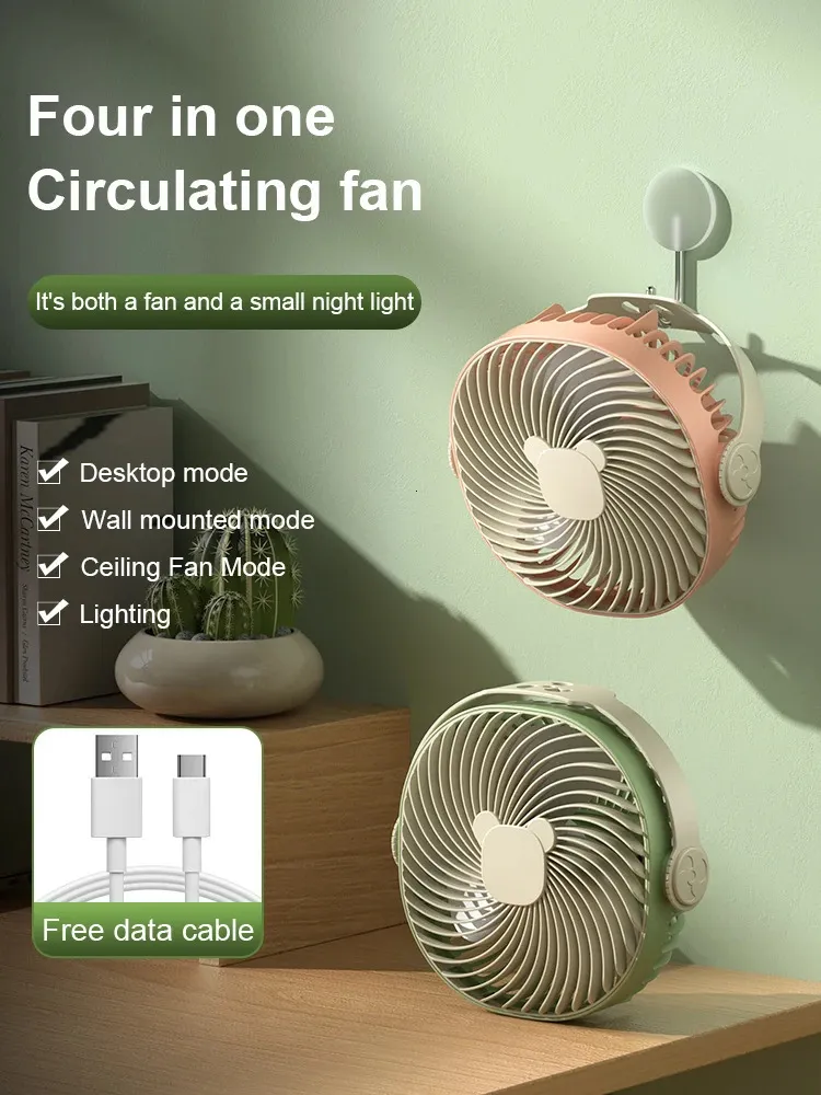 DHgate.com:2024 4-in-1 Colorful Mini Circulating Fan, 3-Speed Wind ...