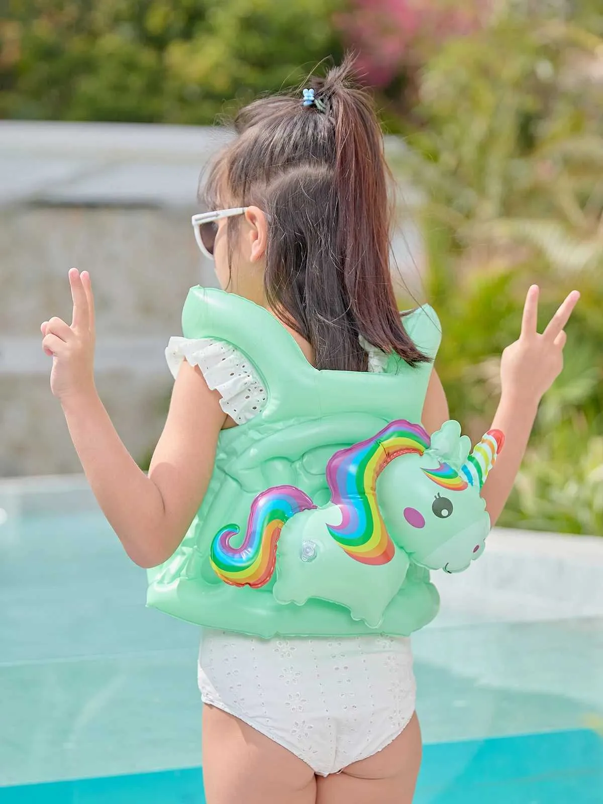 Unicorn Inflatable Swim Ring | Kids' Buoyancy Vest Life Jacket from ...