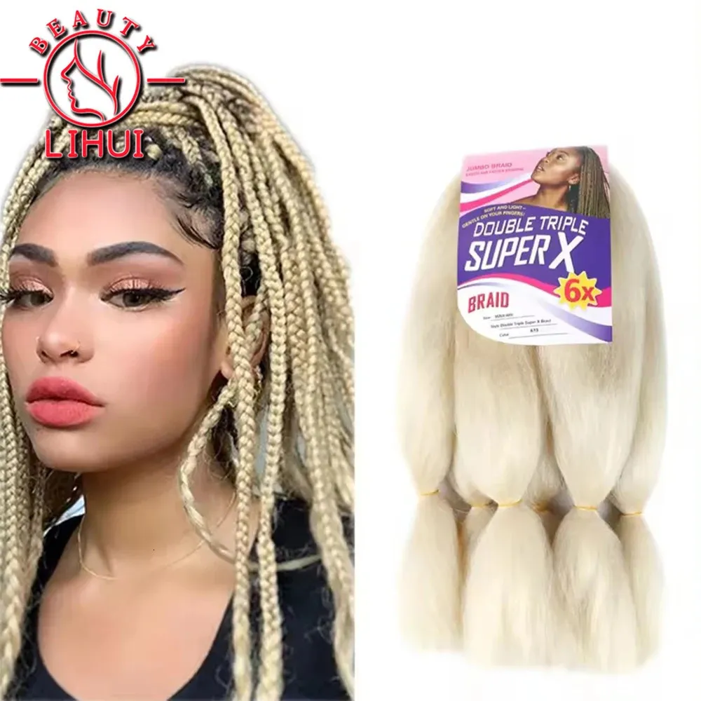 LIHUI 240617: Large YAKI Texture Jumbo Box Platinum Blonde Braidss 400g ...