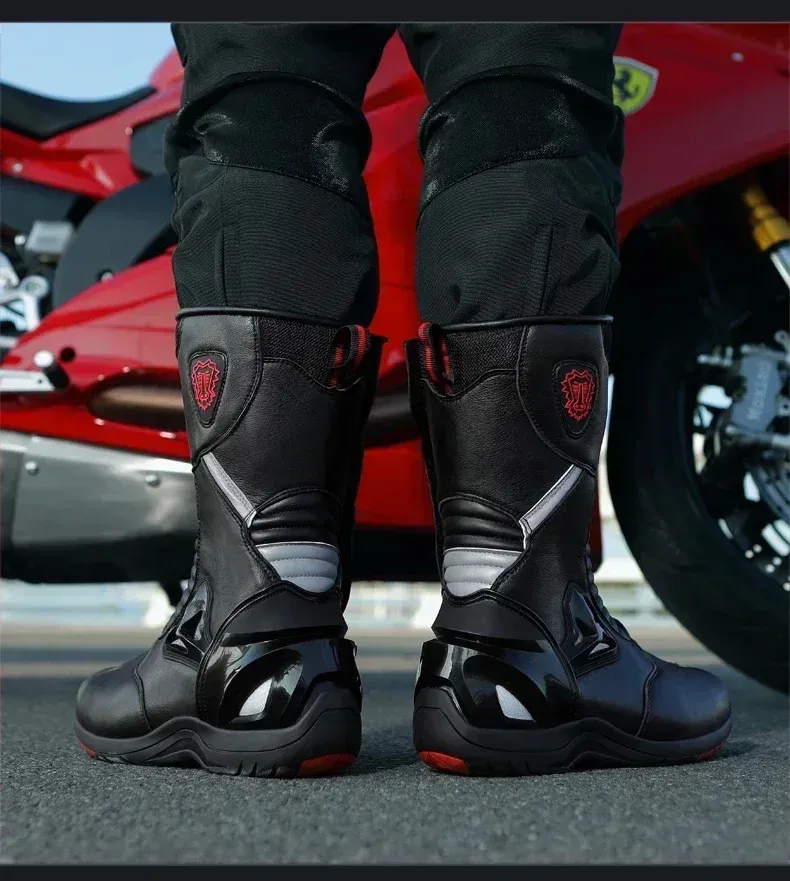 Mens Motocross Boots Mid Calf Tall Moto Boots For... From Longda004 ...