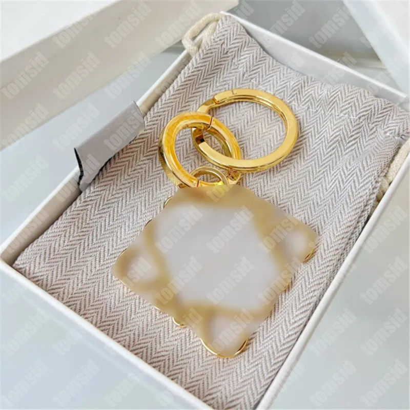 Luxury Designer Gold Keychain Ring With Box Gold And Silver Bag Charm ...