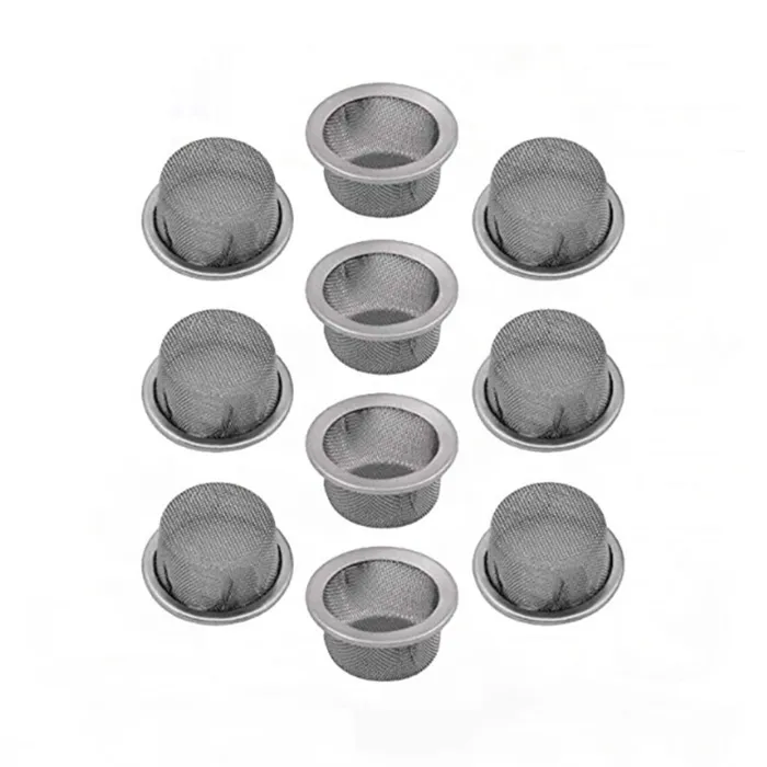16mm Round Diameter 8mm Height Tobacco Metal Filters Screens Bowl 304 ...