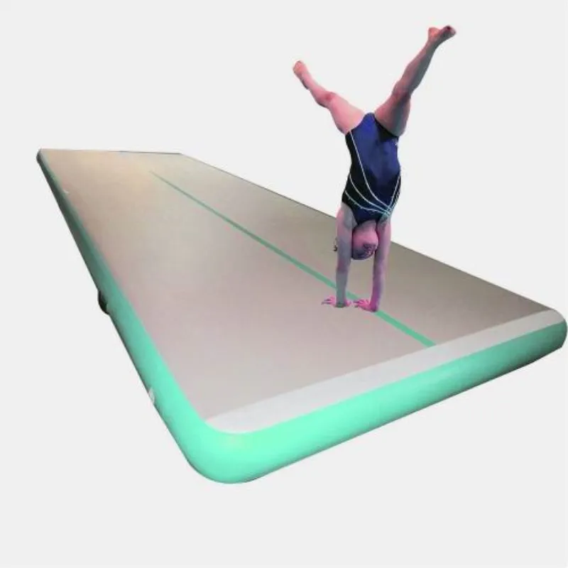 Inflatable Gymnastics Mat 8x2x0.2m Air Track Tumbling Rubber Workout ...
