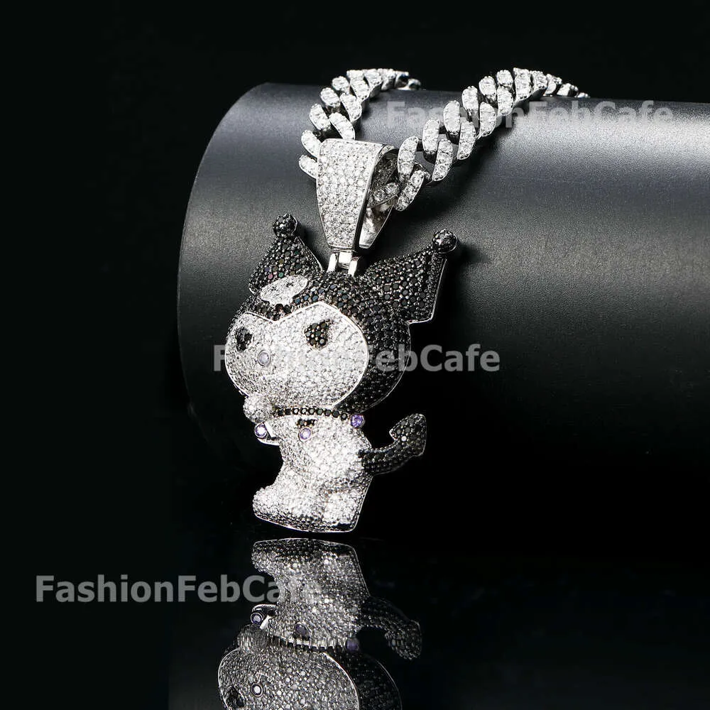 Luxury Designer Little Devil Kuromi Cartoon Pendant...