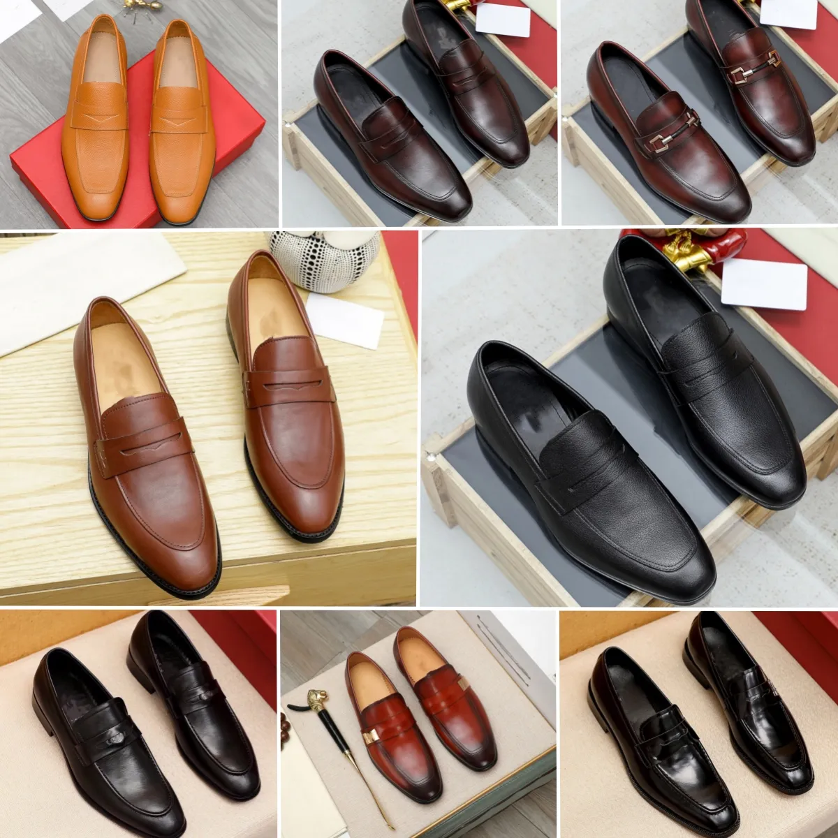 Bulk Designer Shoes Men: Premium Leather Dress Shoes Lightweight ...