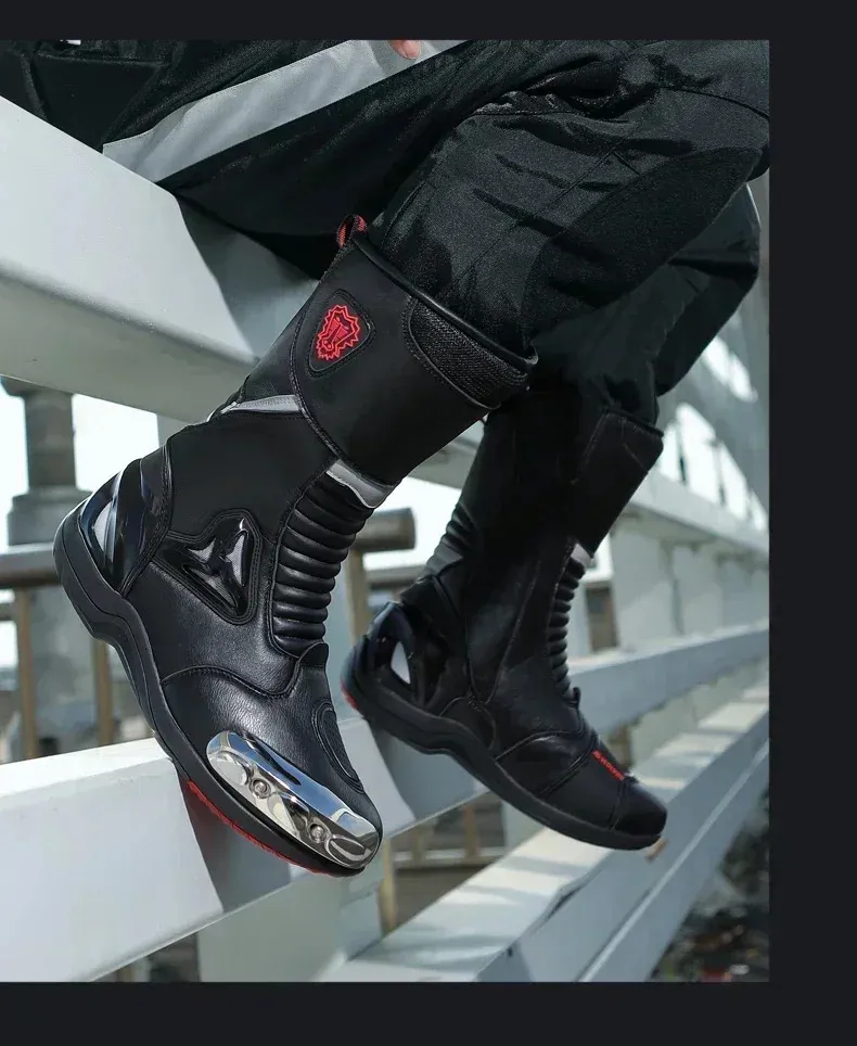Mens Motocross Boots Mid Calf Tall Moto Boots For... From Longda004 ...