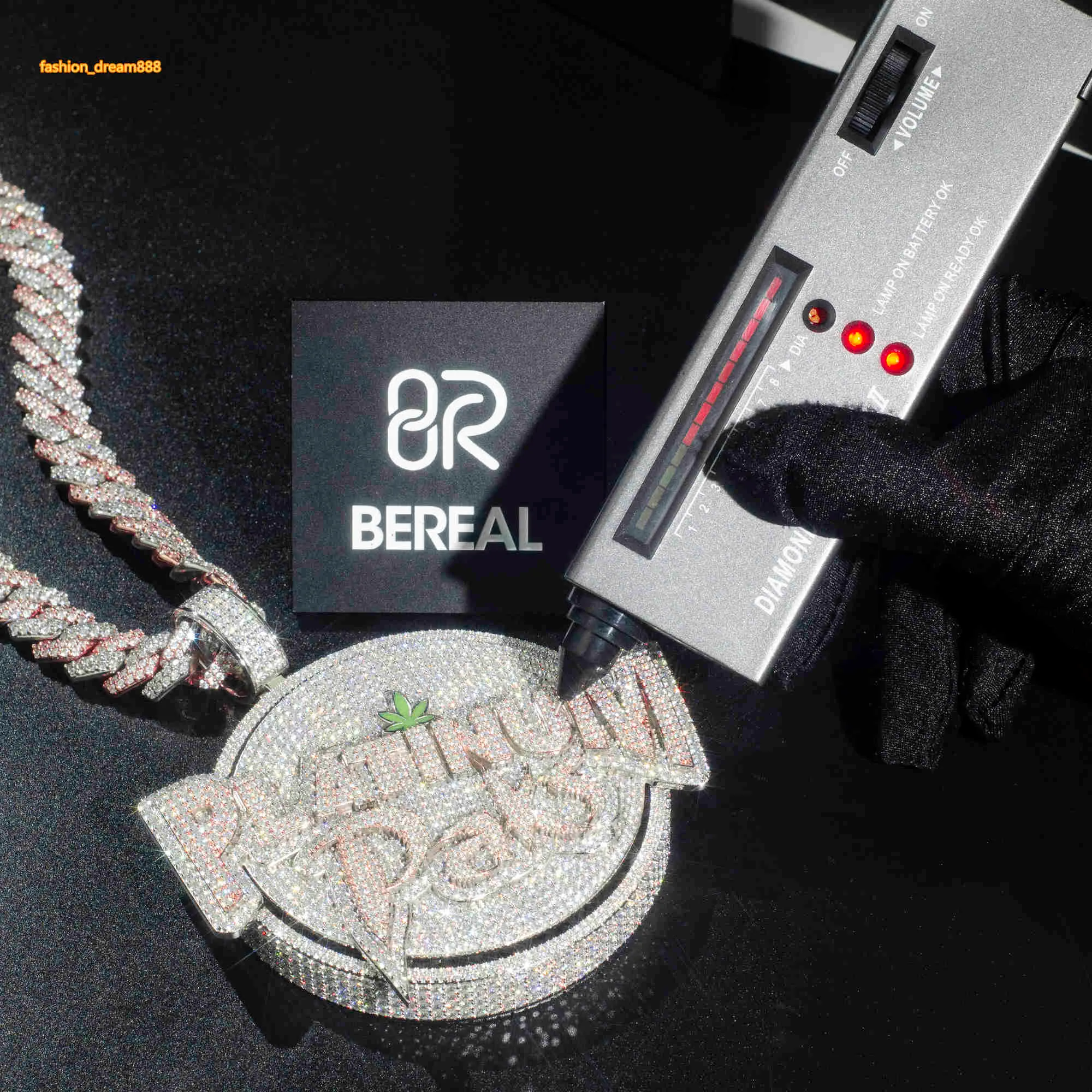 Custom Diamond Chain Pendant Iced Out VVS... From Fashion_dream888, $60 ...