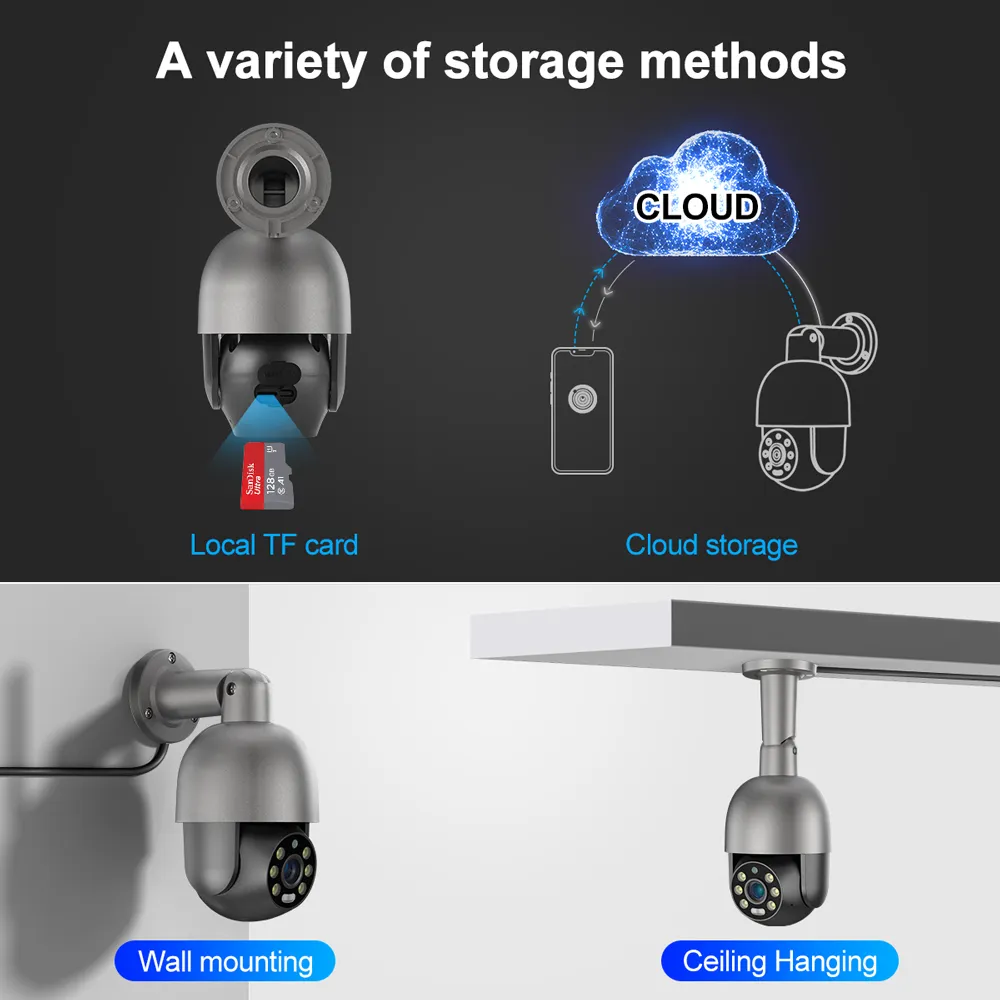 DHgate.com:Techage 32CH 4K UHD PTZ Camera Security System: Outdoor IP66 ...