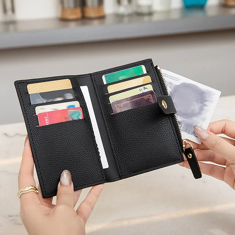 Snap Closure Wallet WishLotus Small Wallet Women, Soft PU Leather ...